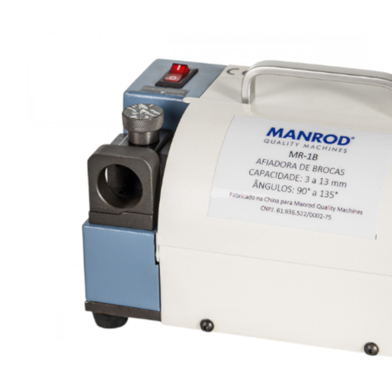Afiadora de Brocas 3 a 13mm com Pinças 220V Monofásico MR-1B MANROD ...