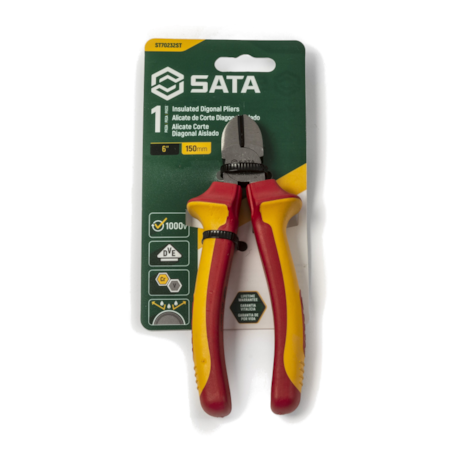 Alicate de Corte Diagonal 6" Isolado 1000V VDE ST70232ST SATA | Anhanguera Ferramentas