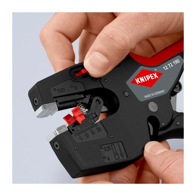 Alicate Decapador Multifuncional 0,25 a 4mm 12 72 190 SB KNIPEX ...
