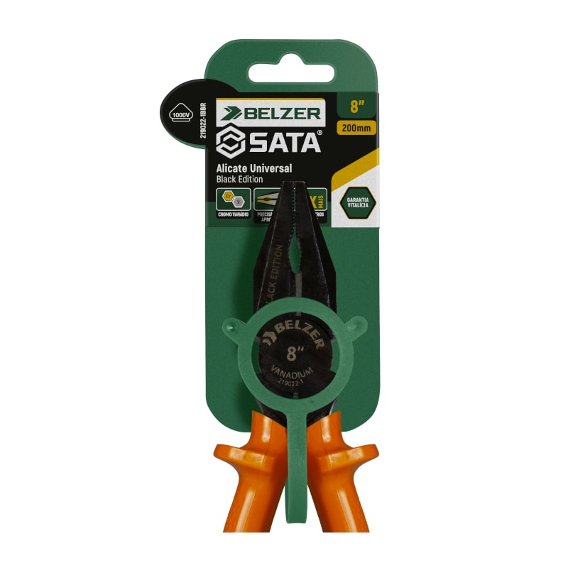 Alicate Universal 8" Black Edition Isolado 219022-1bbr|Anhanguera Ferramentas