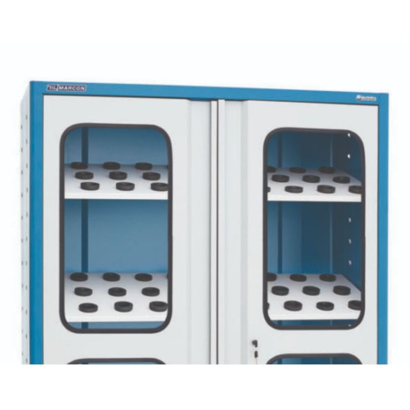 Armário para Ferramentas com Porta Cones ISO 40 e 2 Portas de Acrílico ...