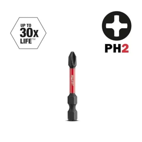 Bit Phillips Shockwave PH2 x 50mm 48-32-4262 MILWAUKEE | Anhanguera ...