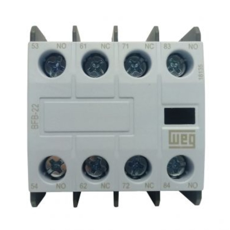 Bloco de Contato Auxiliar Frontal 2NA+2NF para Contatores CWCB9-38 BFB-22 WEG | Anhanguera ...