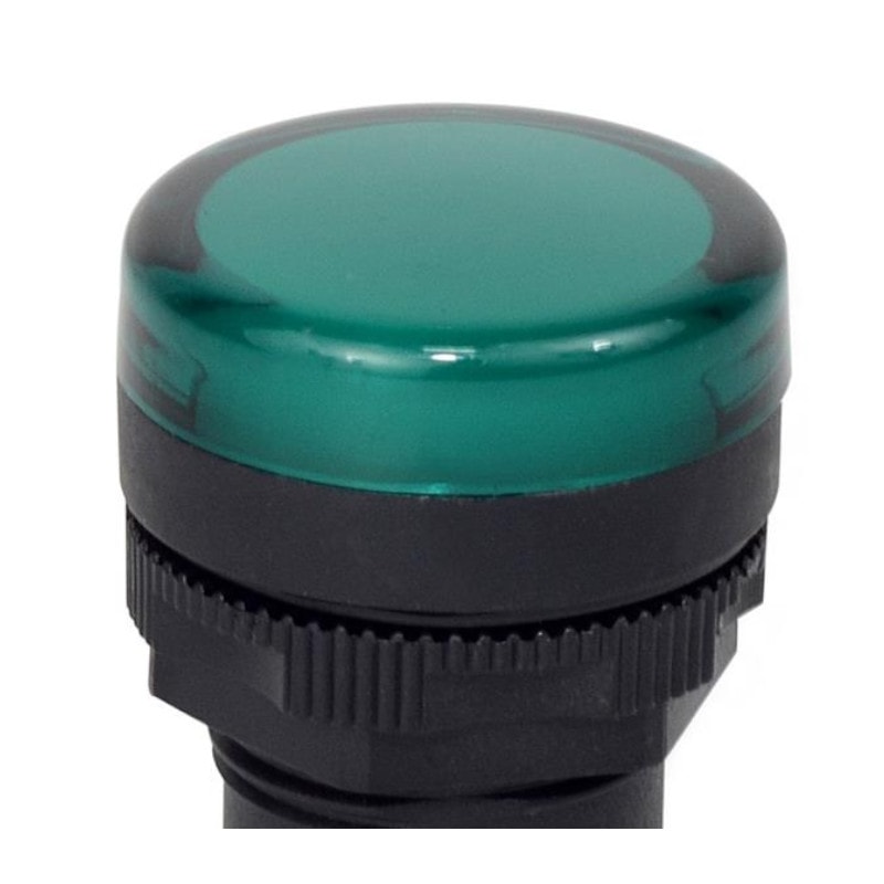 Botão Sinaleiro LED Verde 220V SLDS2202FP STECK | Anhanguera Ferramentas