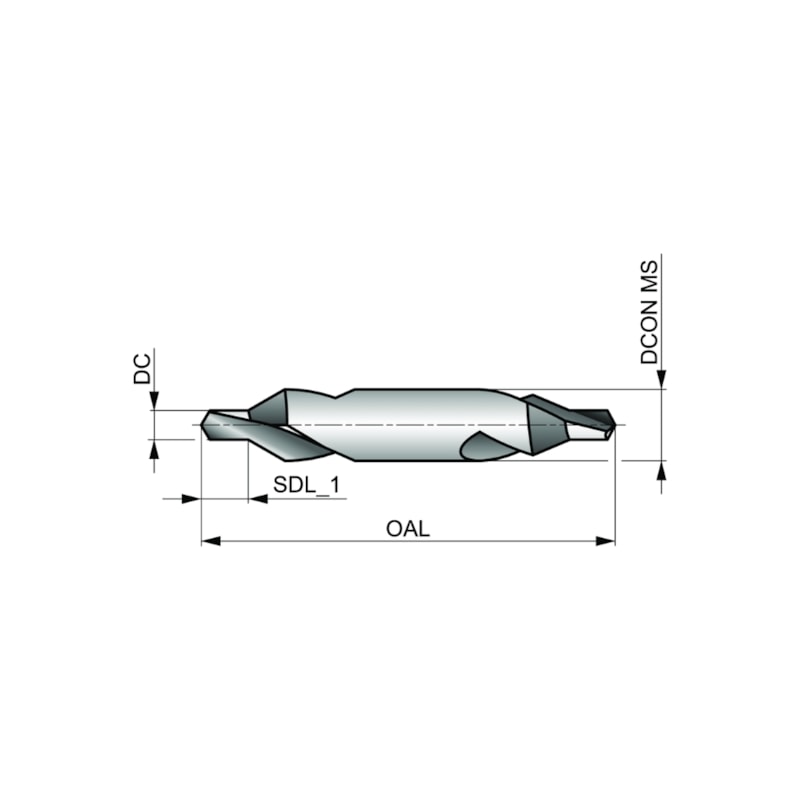 Broca de Centro 1/8" x 5/16" HSS BS 328 A225BS4 DORMER | Anhanguera ...