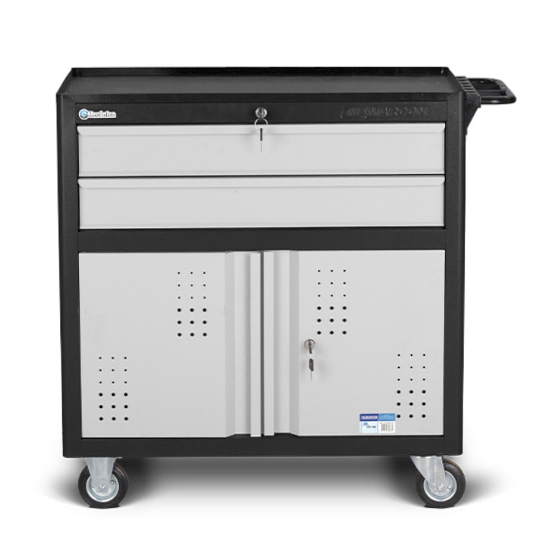 Carrinho Fechado 2 Gavetas 800x450x860mm Black Series CR-14B MARCON ...