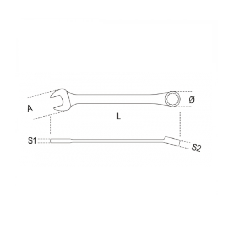 Chave Combinada Catraca 15mm Curta Reversível 142C BETA | Anhanguera ...
