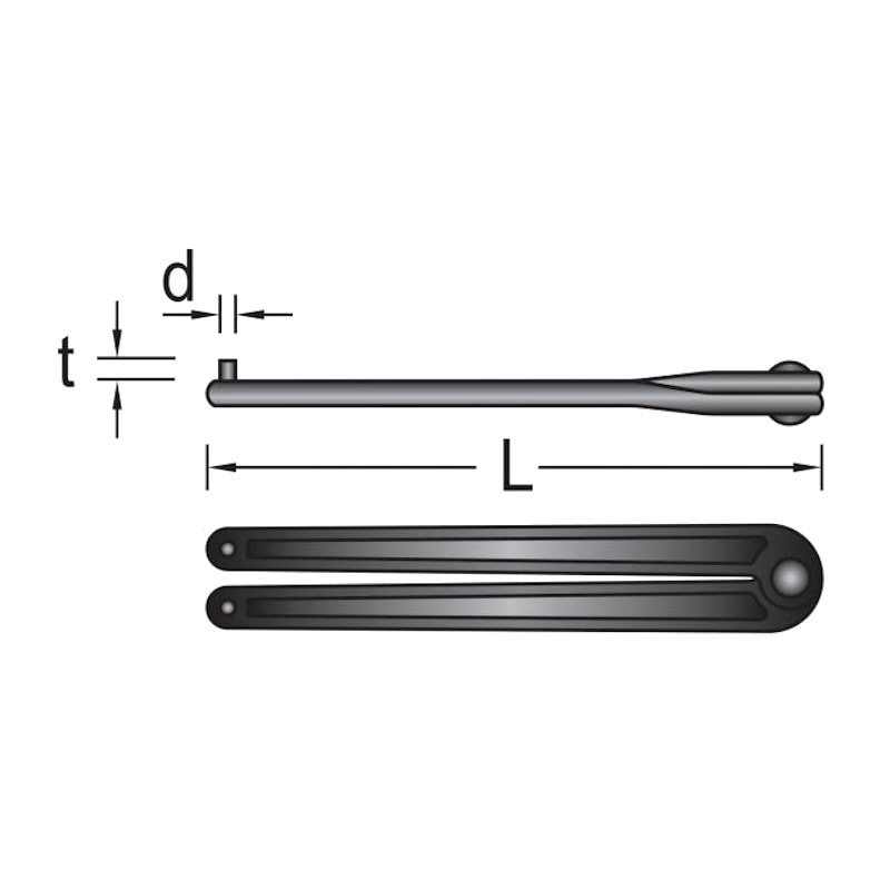 Chave Compasso 6 mm 44-6 GEDORE | Anhanguera Ferramentas