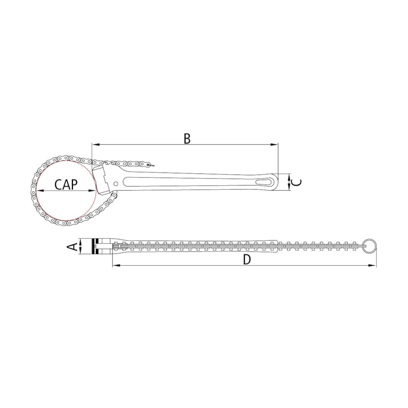 Chave Corrente para Tubos 14" 44082/114 TRAMONTINA PRO | Anhanguera ...