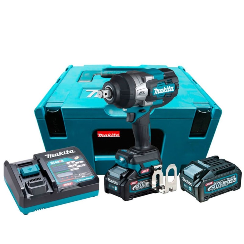 Chave de Impacto 3/4" 1800Nm 40V com 2 Baterias 4.0Ah Carregador Bivolt e Maleta TW001GM201 ...