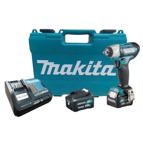 Chave de Impacto 3/8" 140NM 12V com 2 Baterias 4.0Ah Carregador 110V/220V e Maleta TW140DSME ...