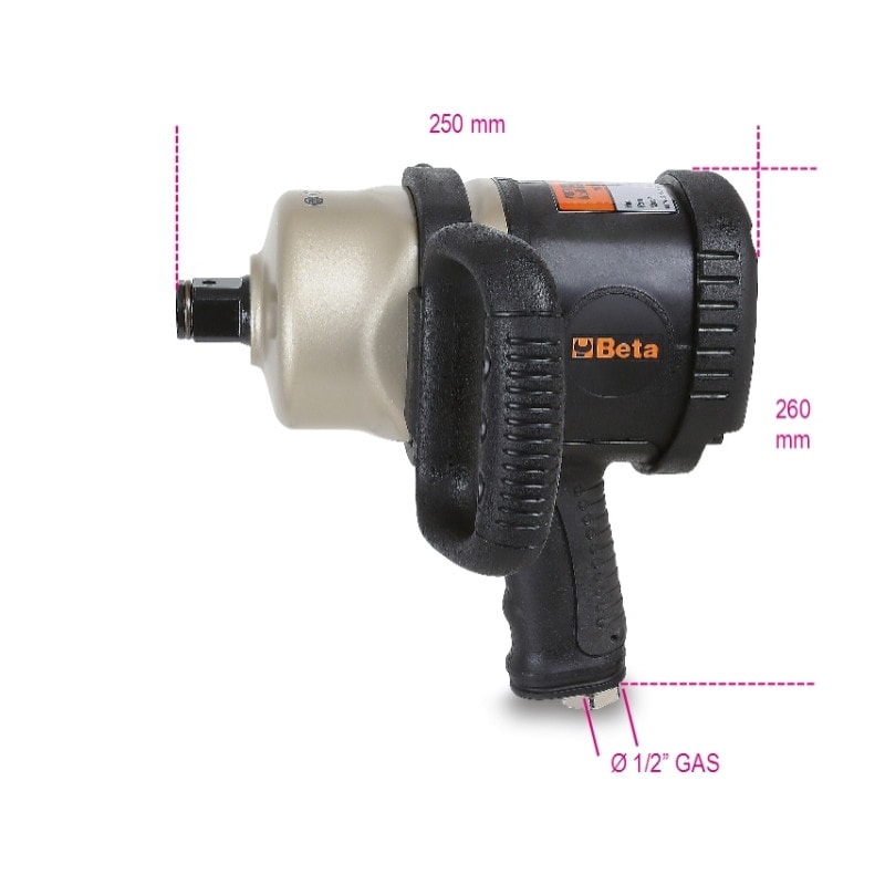 Chave de Impacto Pneumática Reversível 1" 244.5KGFM 4.000RPM 1930CD ...