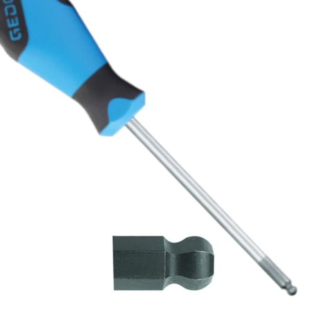 Chave Hexagonal Allen Abaulada com Cabo 5MM 2163BK-5 GEDORE ...