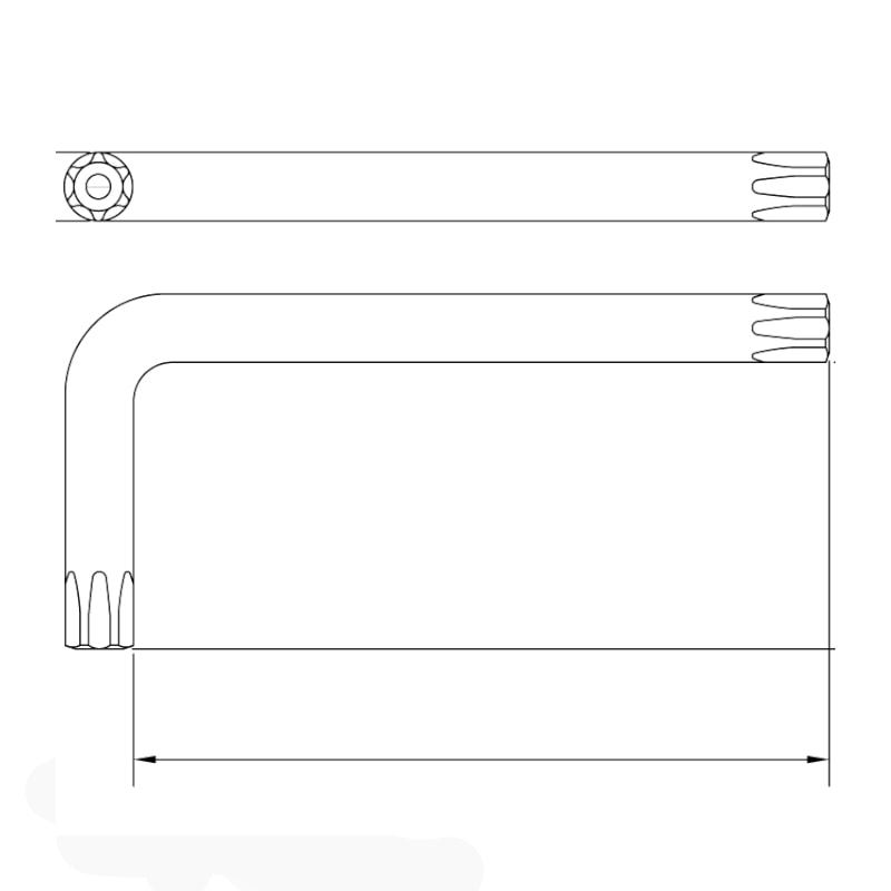 Chave Torx com Guia T20 Tipo L 44455/020 TRAMONTINA PRO | Anhanguera ...
