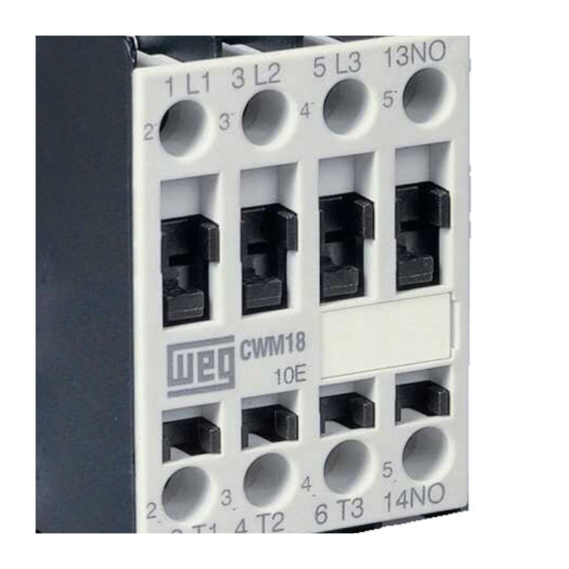 Contator Tripolar 18A 220V 1na CWM18-10-30 V26 WEG | Anhanguera Ferramentas