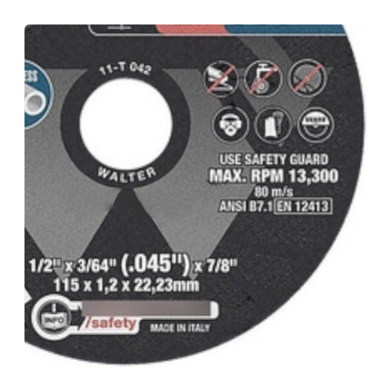 Disco de Corte Inox 2'' 1.6mm 11L212 WALTER ABRASIVOS | Anhanguera ...