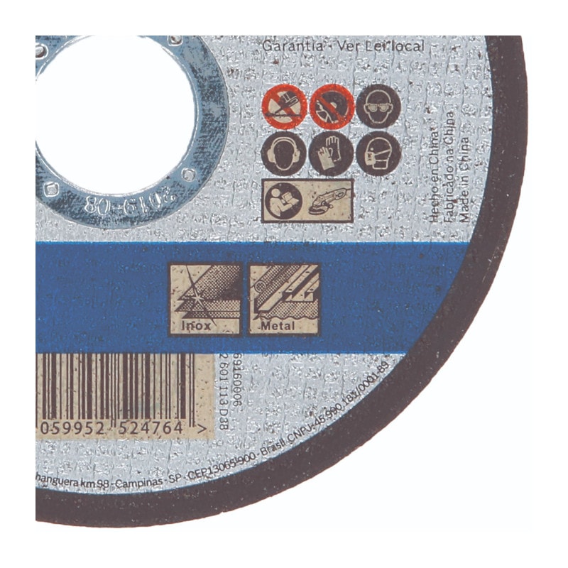 Disco de Corte para Metal 4.1/2" 1mm 13300rpm STANDARD 2608619383 BOSCH ...