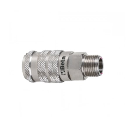 Engate Rápido ar 1/4" Rosca Macho 3/8" Bspt Perfil Asiático 1917JM BETA | Anhanguera Ferramentas