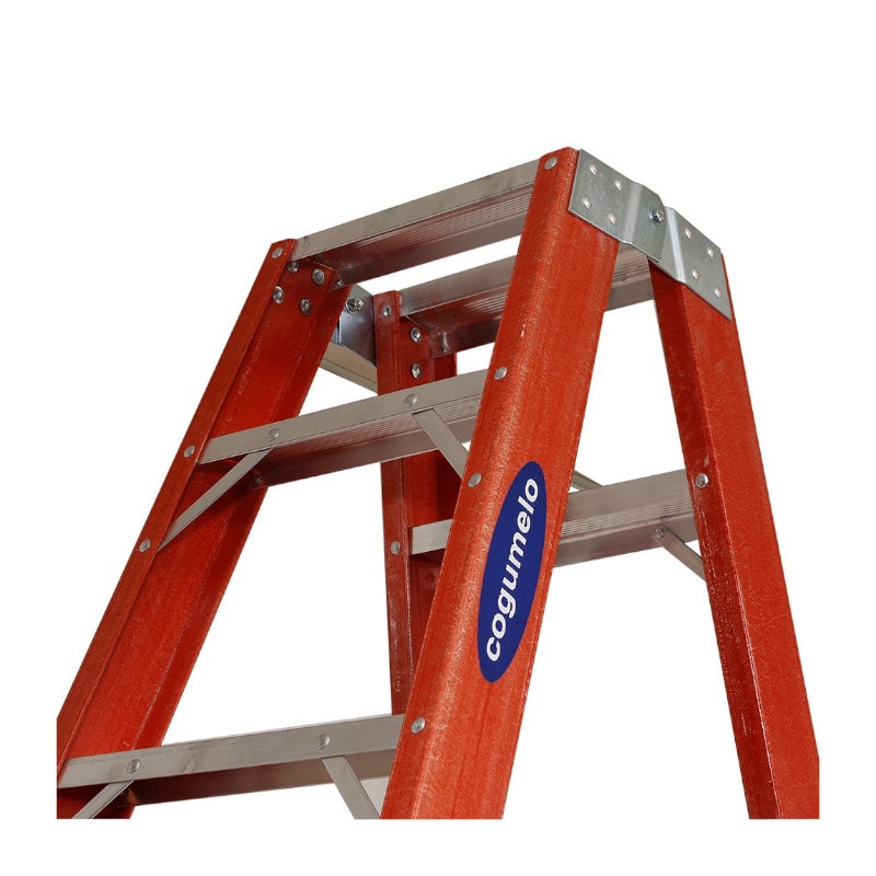 Escada Fibra de Vidro Tesoura TF-8 Cogumelo - Anhanguera Ferramentas