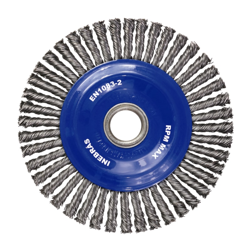 Escova de Aço Circular Trançada 4.1/2" x 1/4" x 7/8" 06801 INEBRAS ...