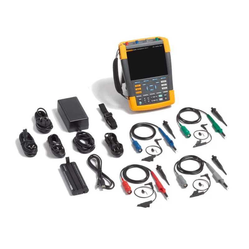 FLUKE-190-104-III-S Osciloscópio Portátil Digital 100MHZ 4 Canais Color ...