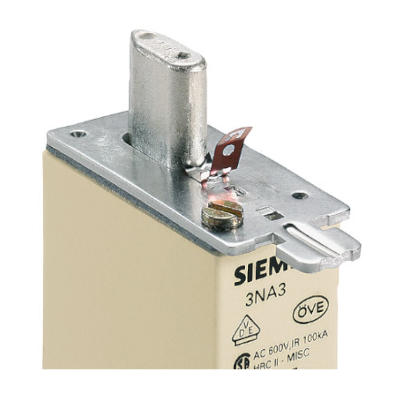 Fusível NH 000 gL/gG Retardado 100A 120kA em 500Vca 3NA3830 SIEMENS ...