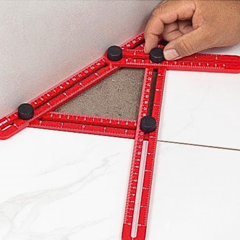 Gabarito Angular Multifunção Plástico 61878 CORTAG | Anhanguera Ferramentas