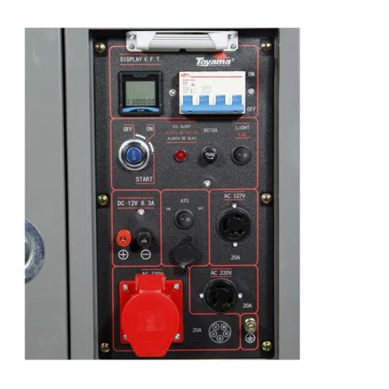 Gerador a Diesel 7.5/7 KVA Trifásico 220V e Monofásico 110V 4 Tempos Partida Elétrica ...