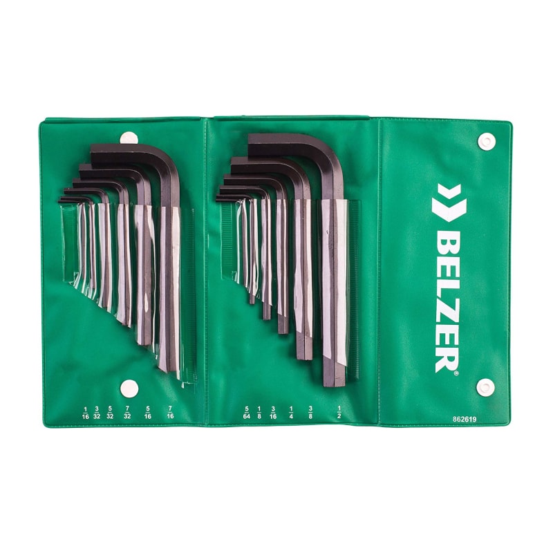 Jogo de Chave Allen Hexagonal L 1/16" a 1/2" com 12 Peças 220904BR ...