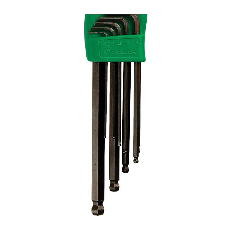 Jogo de Chave Allen Hexagonal L Abaulada 1.5mm a 10mm 9 Peças 220890BR ...