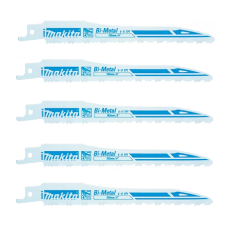 Lâmina de Serra Sabre 152mm/6" para Madeira com 5 Unidades B-05044 MAKITA | Anhanguera Ferramentas