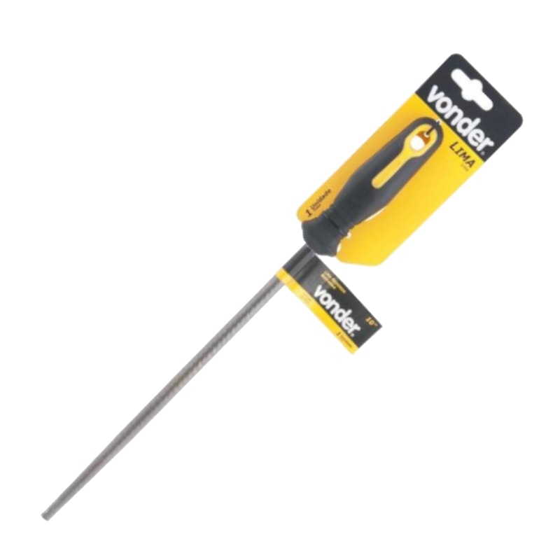 Lima Redonda Bastarda 10" com Cabo 4310601002 VONDER | Anhanguera Ferramentas