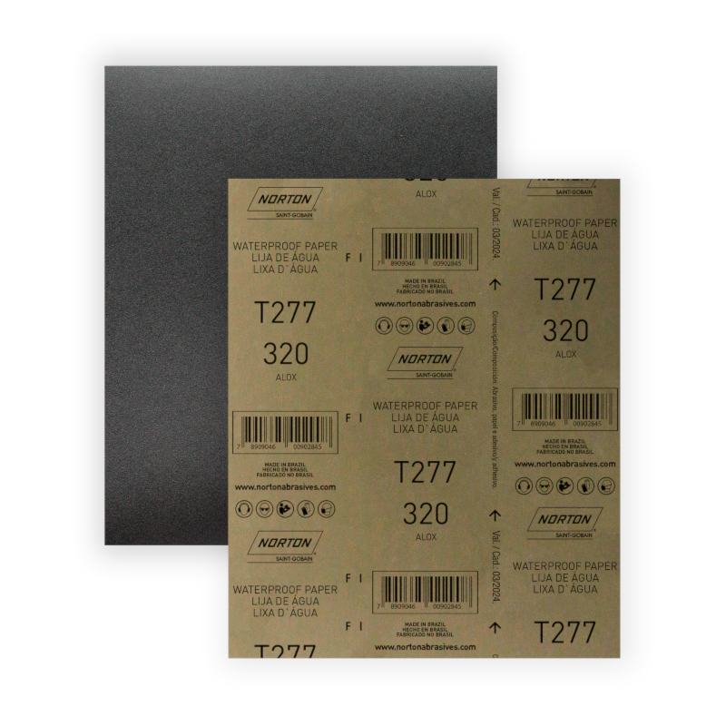 Lixa D'Água Grão 320 Folha 230X280MM NORCLASS T 277 NORTON | Anhanguera ...