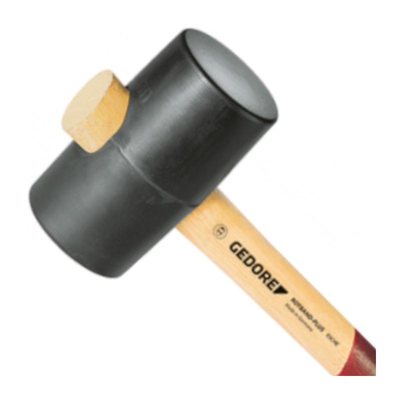 Martelo de Borracha 75mm x 380mm 800 Gramas 226E-3 GEDORE | Anhanguera Ferramentas