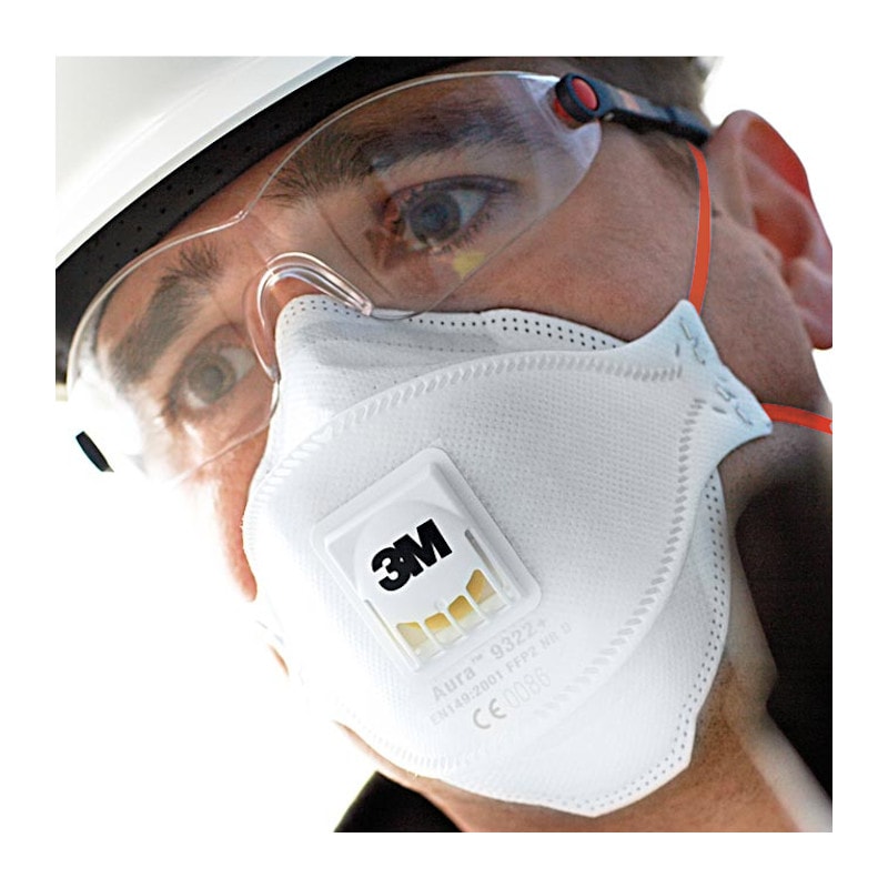 Máscara Respiratória com Válvula Descartável Aura PFF3 9332+BR 3M ...