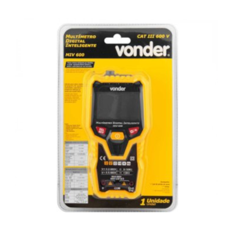 Multímetro Digital 600V/600V (AC/DC) CAT III 600V MIV 600 3870600600 ...