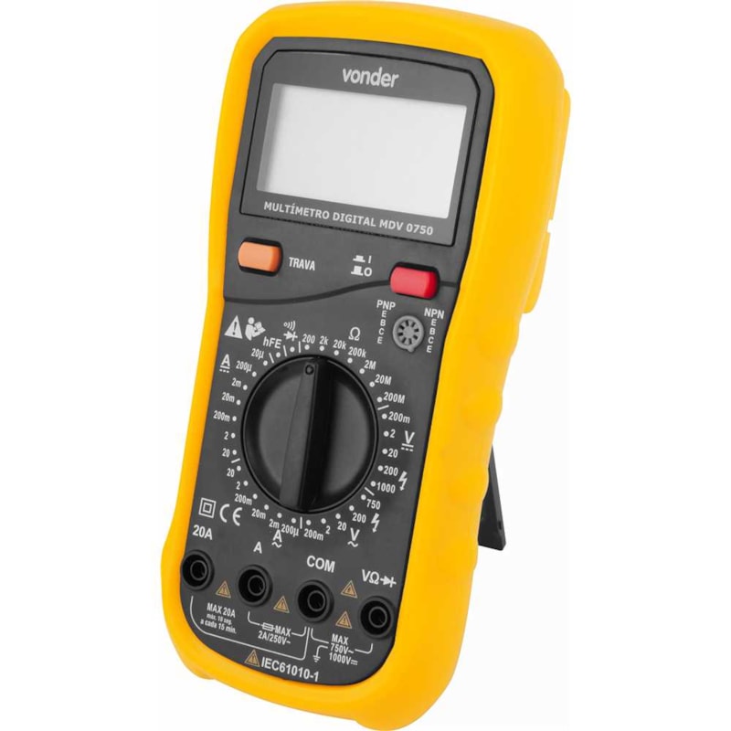 Multímetro Digital CAT III 600V MDV 0750 3870750000 VONDER | Anhanguera ...