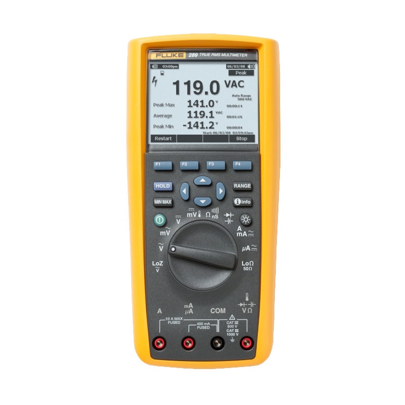 Multímetro Digital com Registro de Dados CAT IV 600V TRUE RMS FLUKE 289 ...
