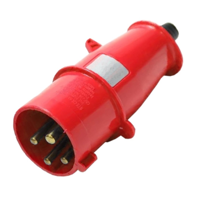 Plug Industrial Macho 3P+T 380/440V 32A 6H IP44 S4276-BRASIKON STECK ...