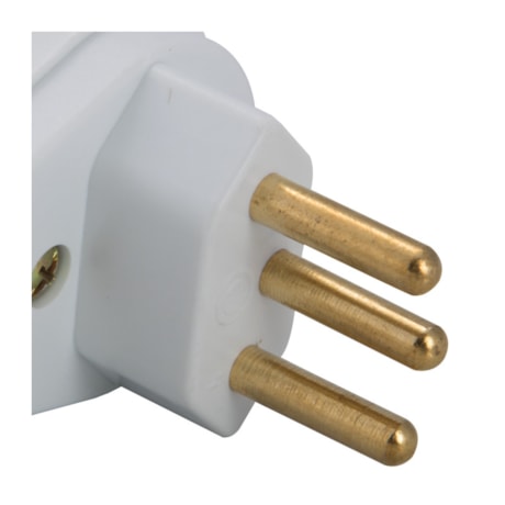 Plugue Macho Angular 2P+T 20A 250V Tramontina|Anhanguera Ferramentas