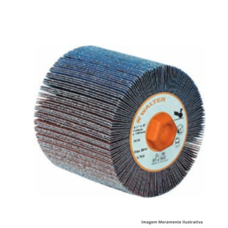 Roda Lixa 4.1/4" x 4" M14 Grana 60 07J546 LINE-MATE WALTER ABRASIVOS ...