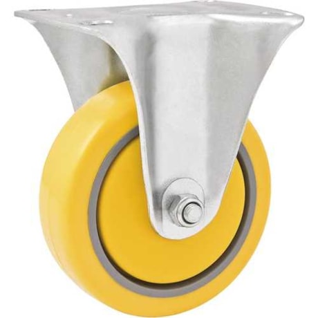 Rodízio Fixo 3" Poliuretano e PVC Amarelo 3579500030 VONDER | Anhanguera Ferramentas