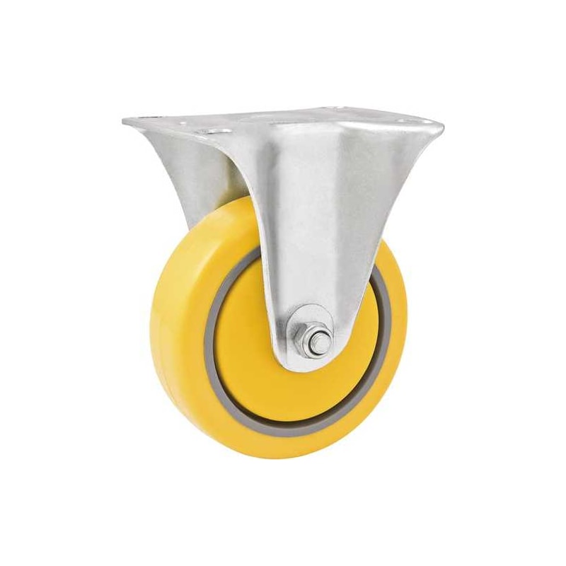 Rodízio Fixo 3" Poliuretano e PVC Amarelo 3579500030 VONDER | Anhanguera Ferramentas