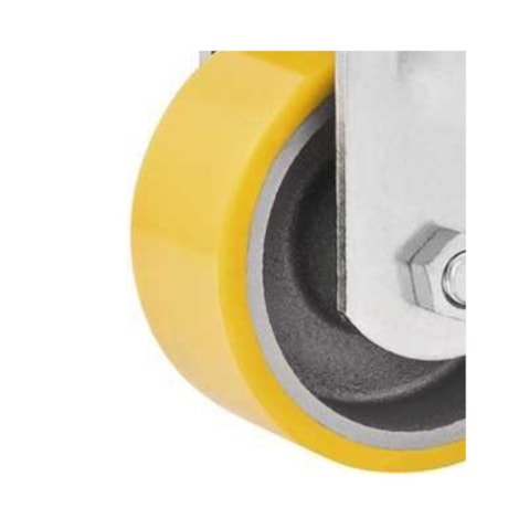 Rodízio Fixo 8" Poliuretano e Ferro Fundido Industrial Leve 3579508000 VONDER | Anhanguera ...