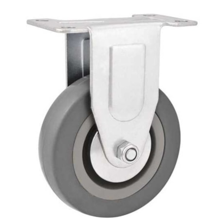 Rodízio Fixo Industrial Leve de Borracha e PVC 3" sem Freio Cinza 3579500003 VONDER | Anhanguera ...