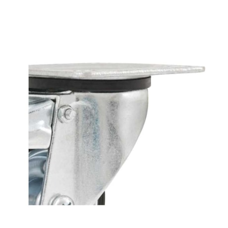 Rodízio Giratório 3" Borracha Preto com Freio Médio 3579538859 VONDER | Anhanguera Ferramentas