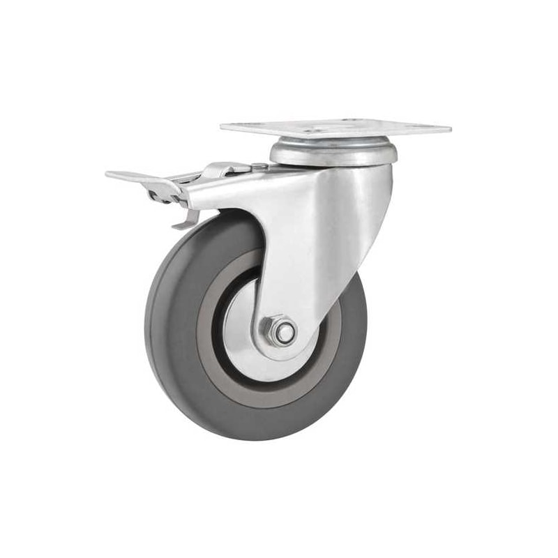 Rodízio Giratório 3" com Freio Borracha e PVC 3579700003 VONDER | Anhanguera Ferramentas