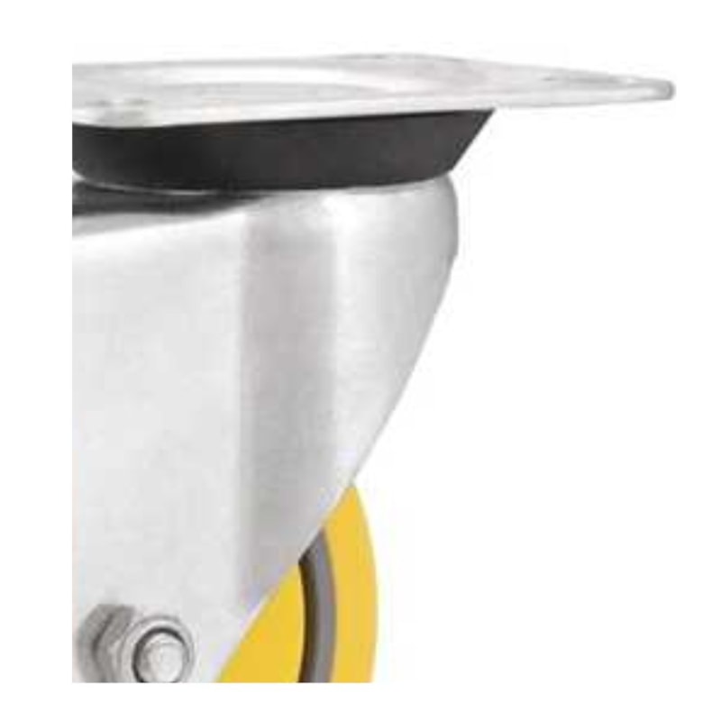 Rodízio Giratório 3" com Freio Poliuretano e PVC Amarelo 3579700030VONDER | Anhanguera Ferramentas