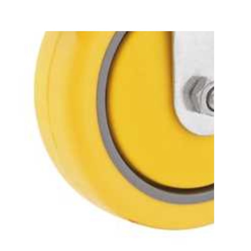 Rodízio Giratório 3" com Freio Poliuretano e PVC Amarelo 3579700030VONDER | Anhanguera Ferramentas