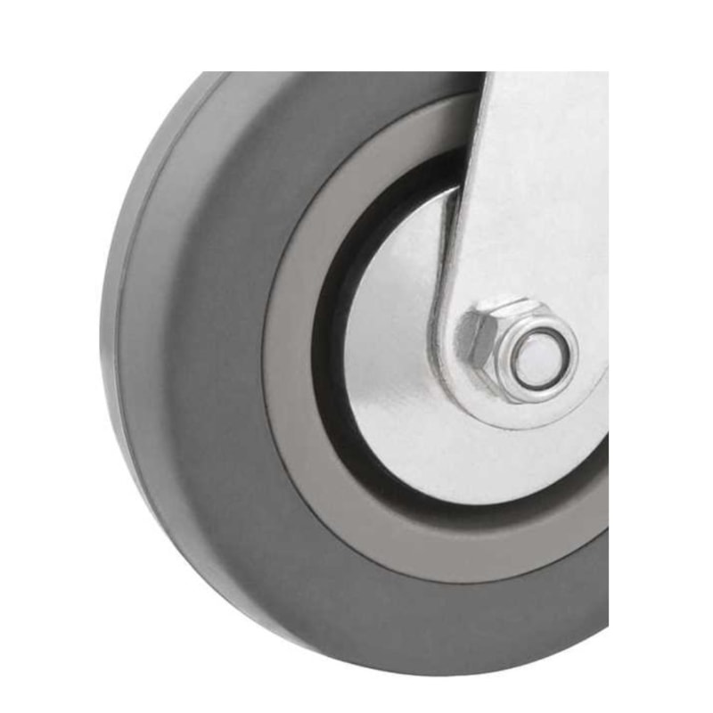 Rodízio Giratório 4" Borracha e PVC Cinza 3579600004 VONDER | Anhanguera Ferramentas